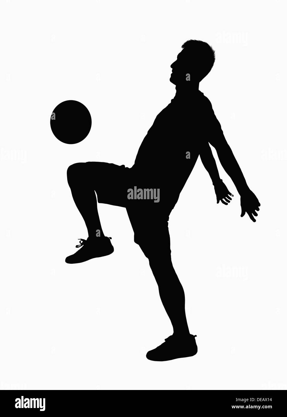 Soccer player Black and White Stock Photos & Images - Alamy