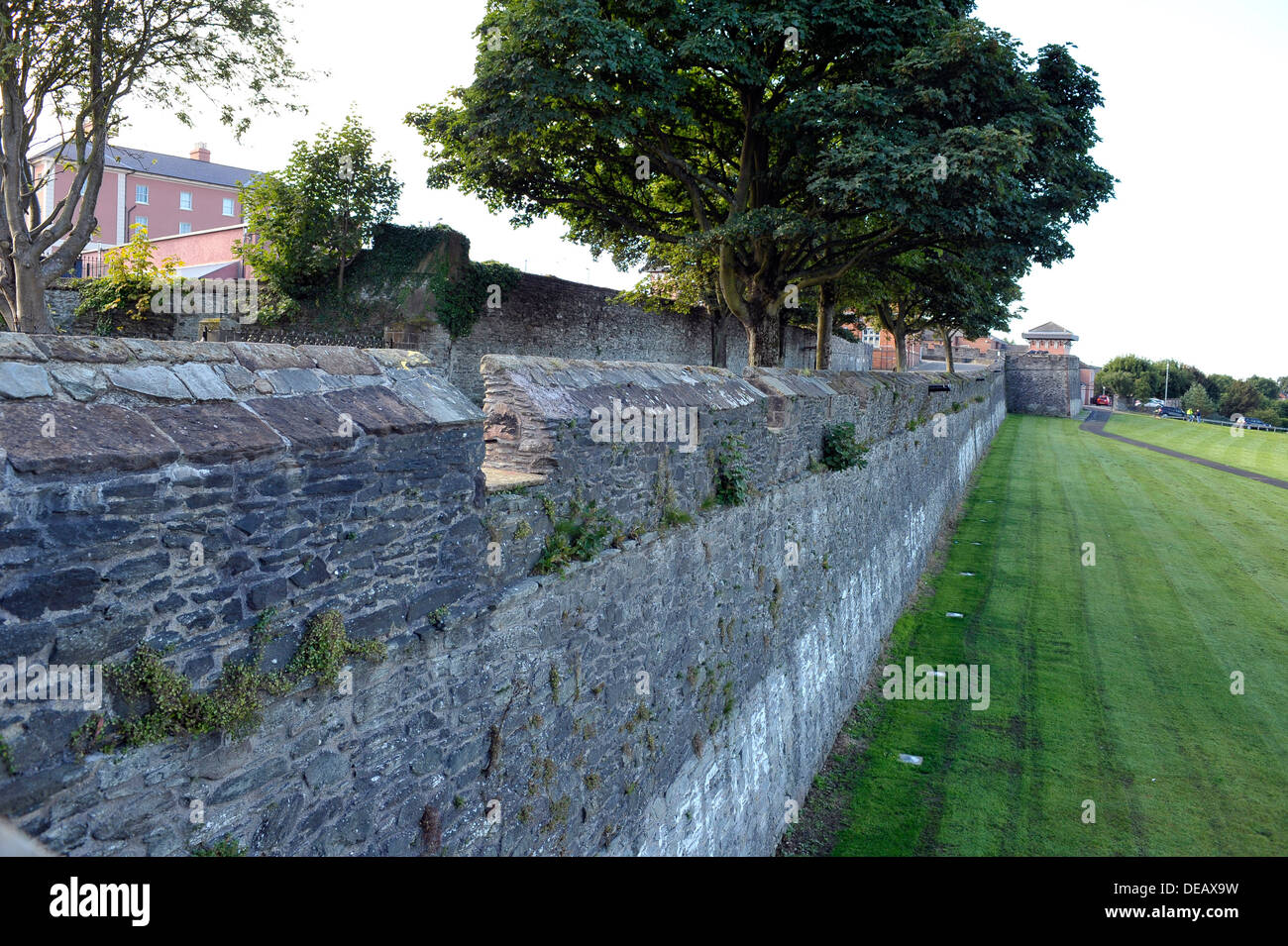 Section of 17th century Derry Walls, Derry, Londonderry, Northern ...