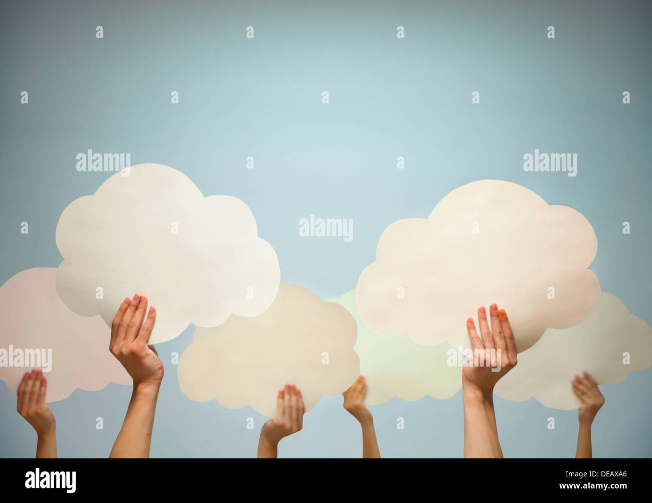 Multiple human arms hi-res stock photography and images - Alamy