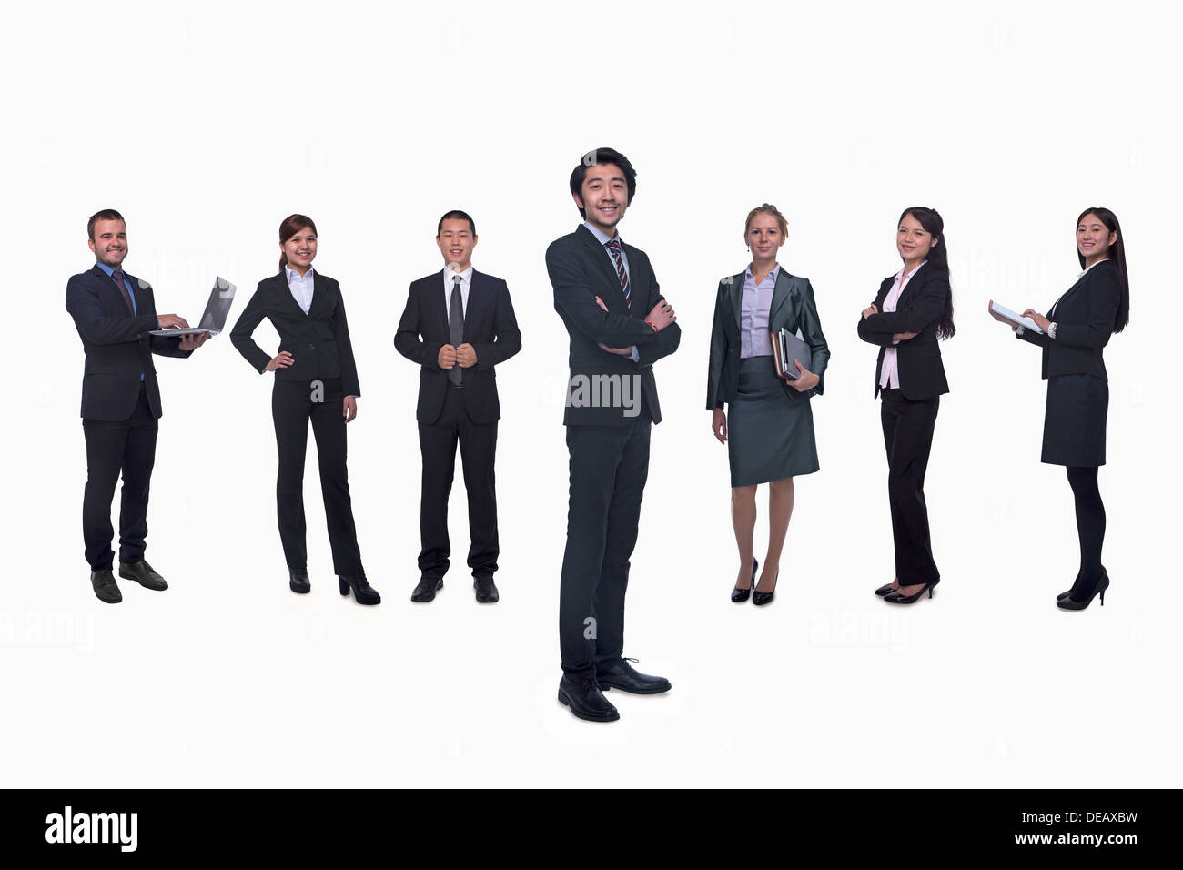 Medium shot corporate worker in hi-res stock photography and images - Alamy