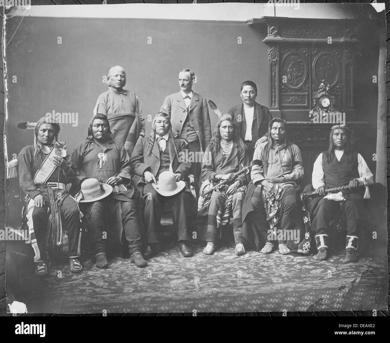 A Shoshone delegation is depicted, representing the Shoshone Native ...