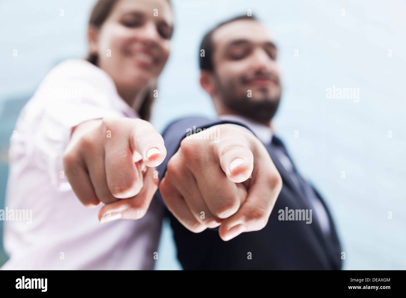 Fingers pointing hi-res stock photography and images - Alamy