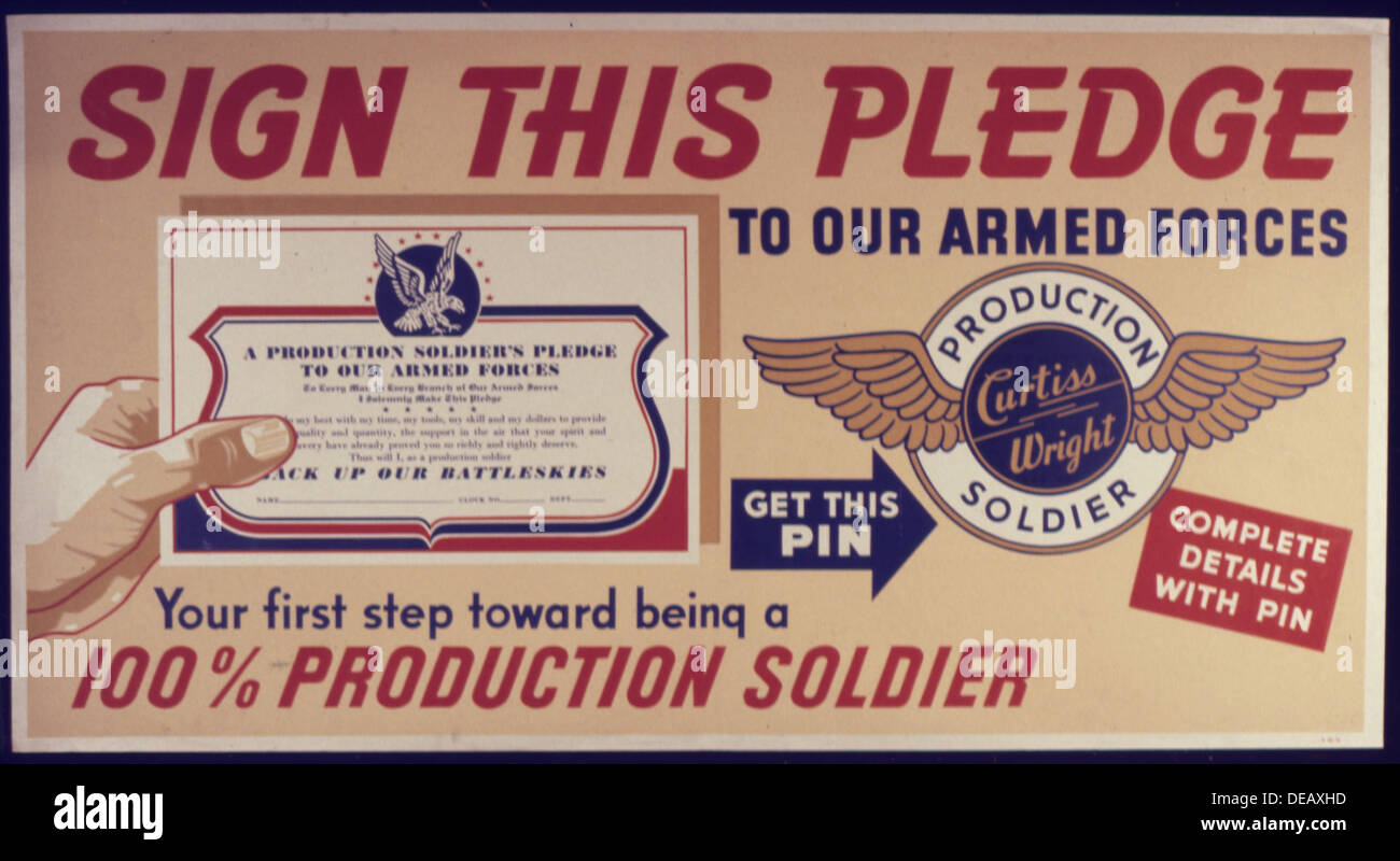 A promotional image encouraging citizens to sign a pledge of support to ...