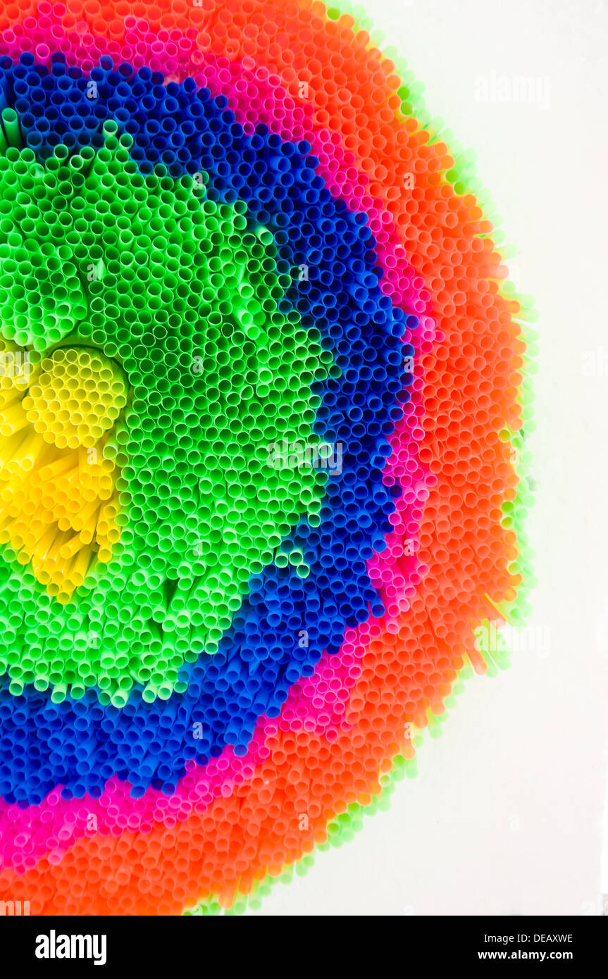 colorful of plastic tube background Stock Photo - Alamy