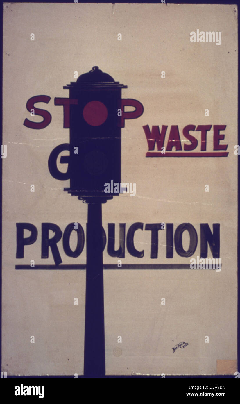 A message promoting efficient production methods aimed at reducing ...