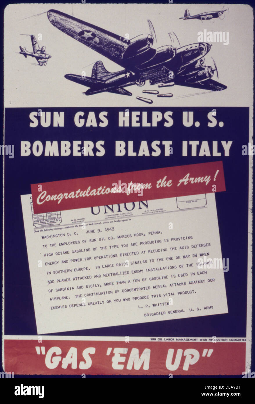 Sun Gas Helps U.S. Bombers Blast Italy. Gas 'Em Up 534386 Stock Photo ...