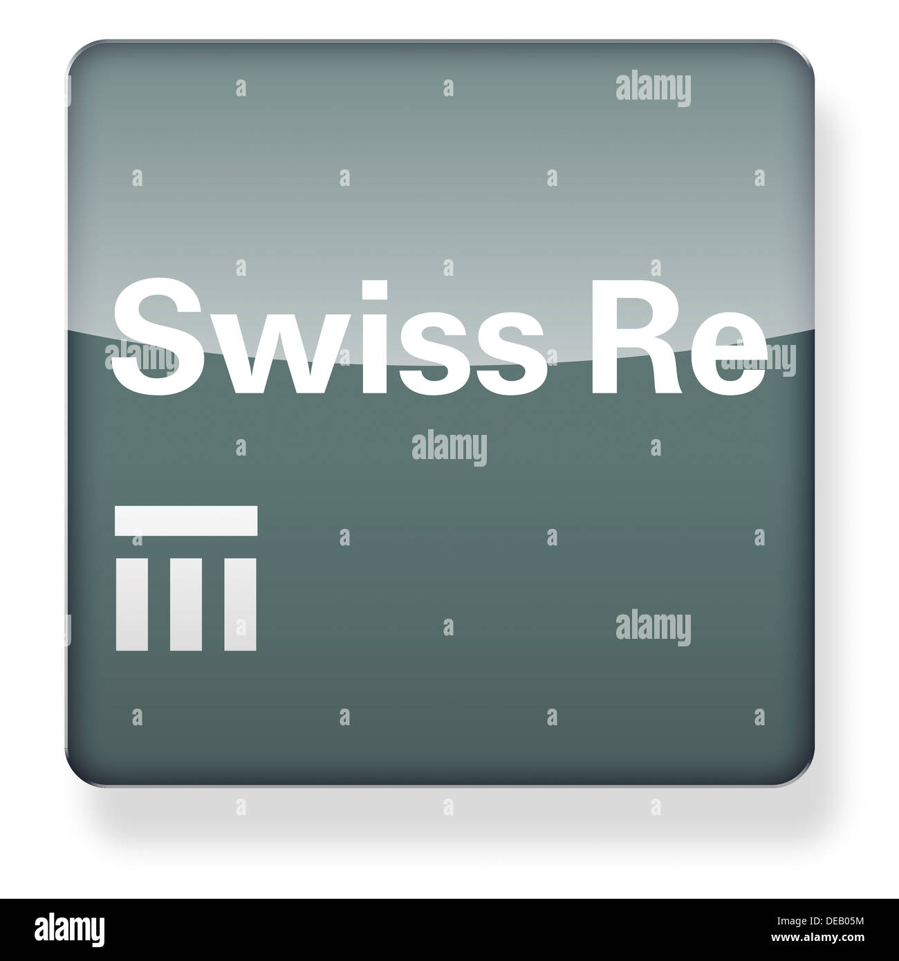 Swiss Re logo as an app icon. Clipping path included Stock Photo - Alamy