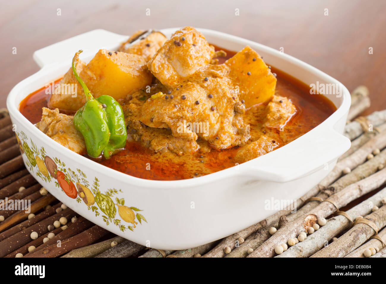 Chicken Curry w Halba Seeds Non sharpen file Stock Photo - Alamy