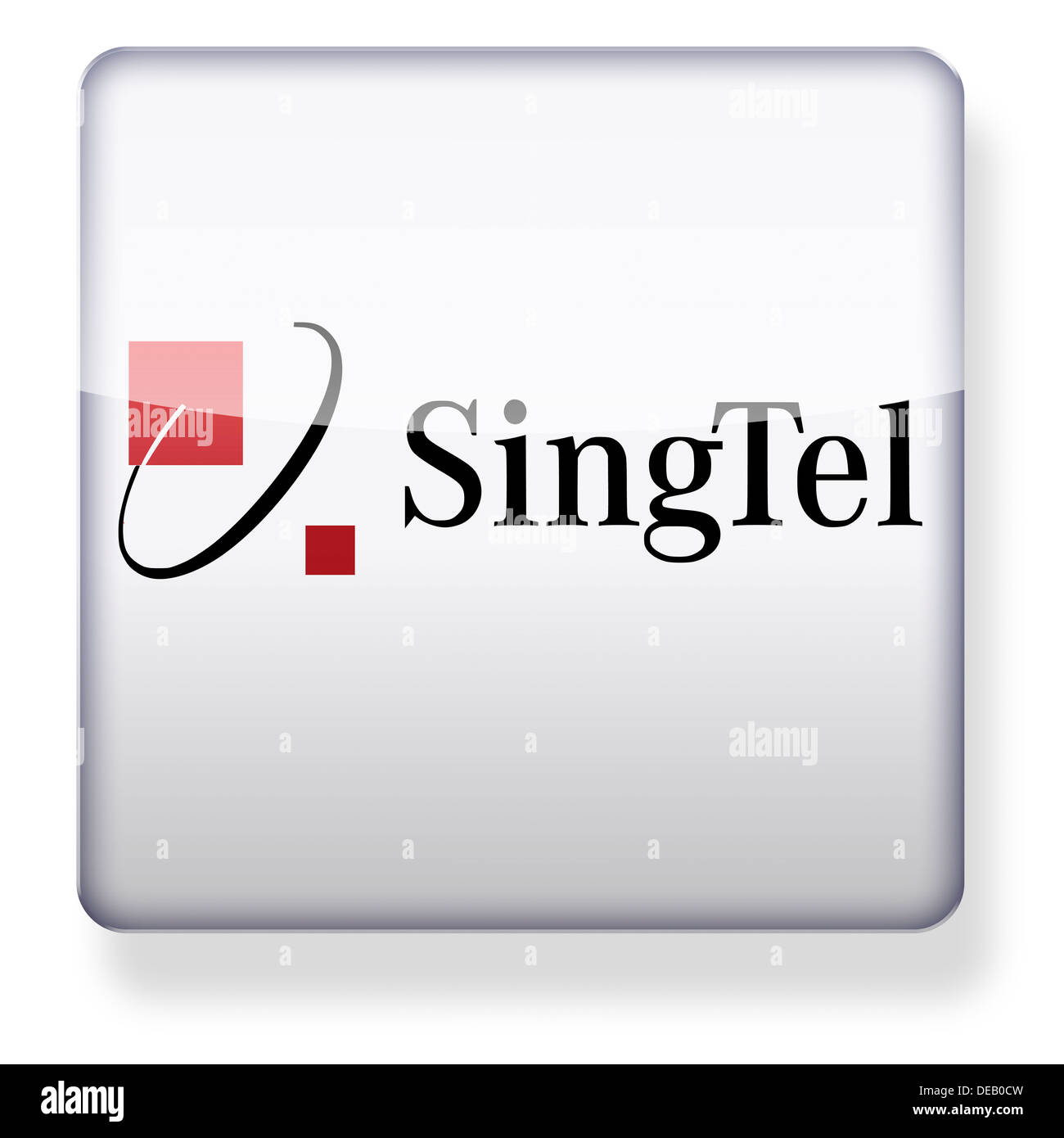 SingTel logo as an app icon. Clipping path included Stock Photo - Alamy