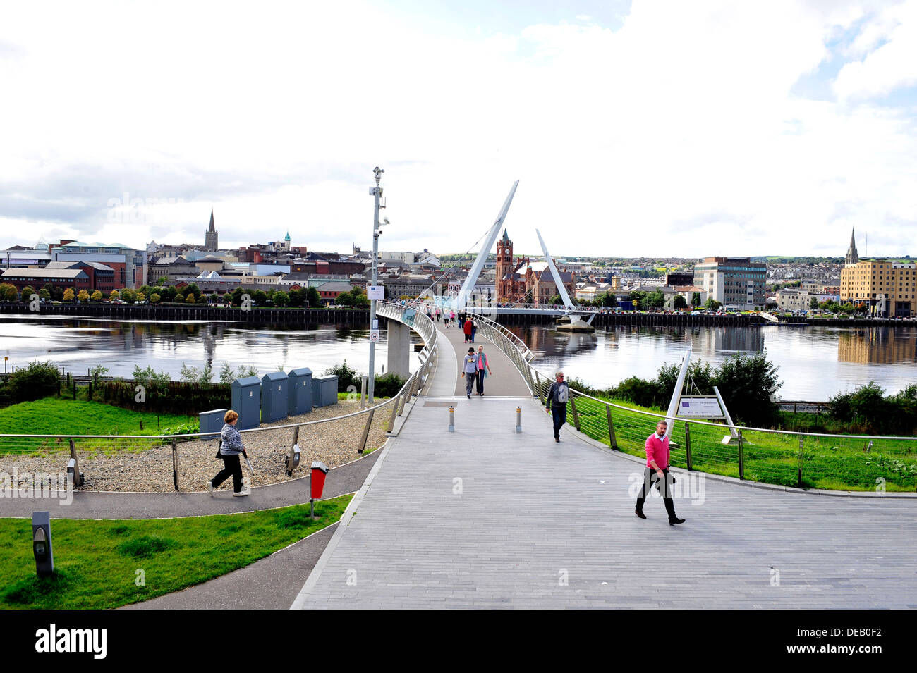 Peace Bridge Derry Cycle High Resolution Stock Photography and Images ...