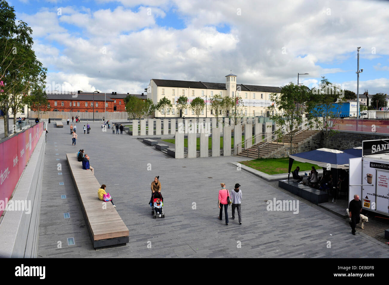 Ebrington Square, former British Army barracks, Derry, Londonderry ...