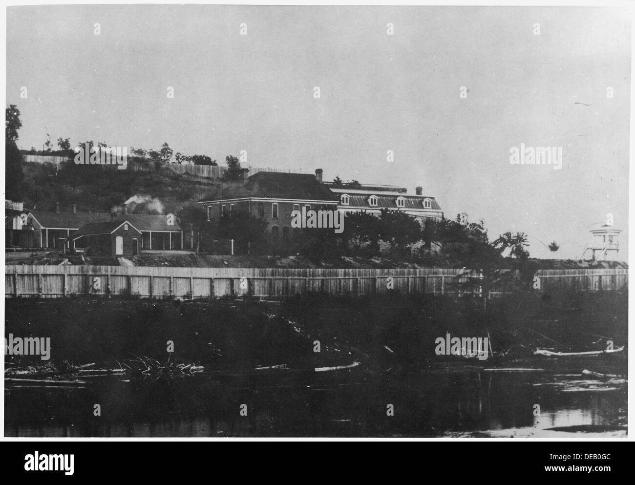 An image depicting a prison around 1910, showcasing the historical ...