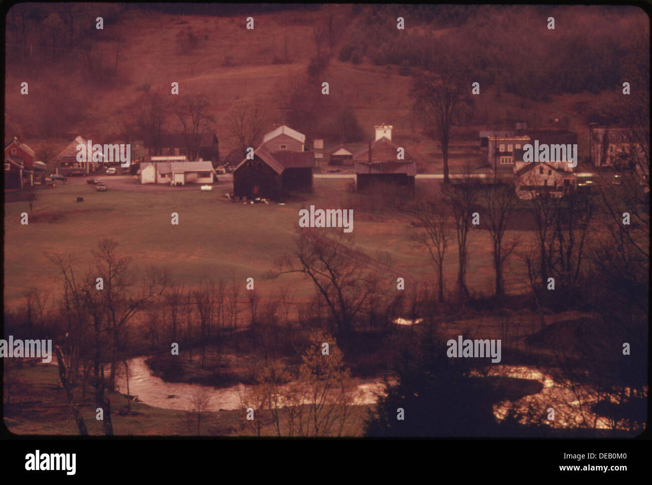 This photograph depicts East Randolph, Vermont, a village where ...