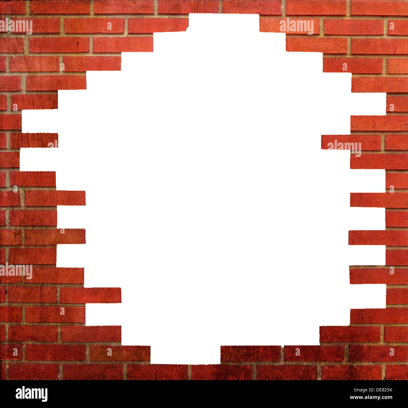 Perfect brick wall frame Stock Photo - Alamy