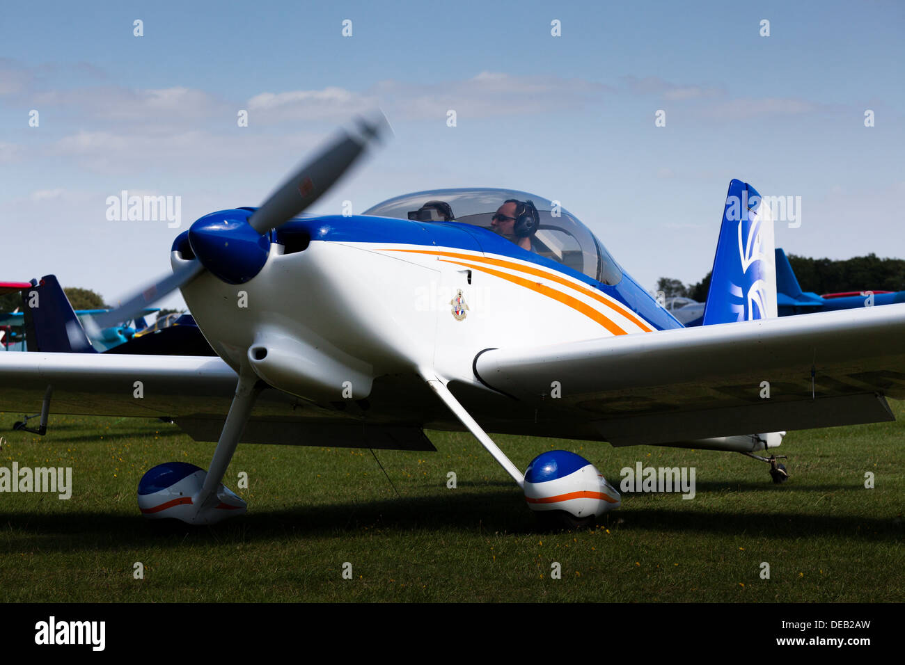 A Vans RV7 at the Light Aircraft Association rally at Sywell Stock ...
