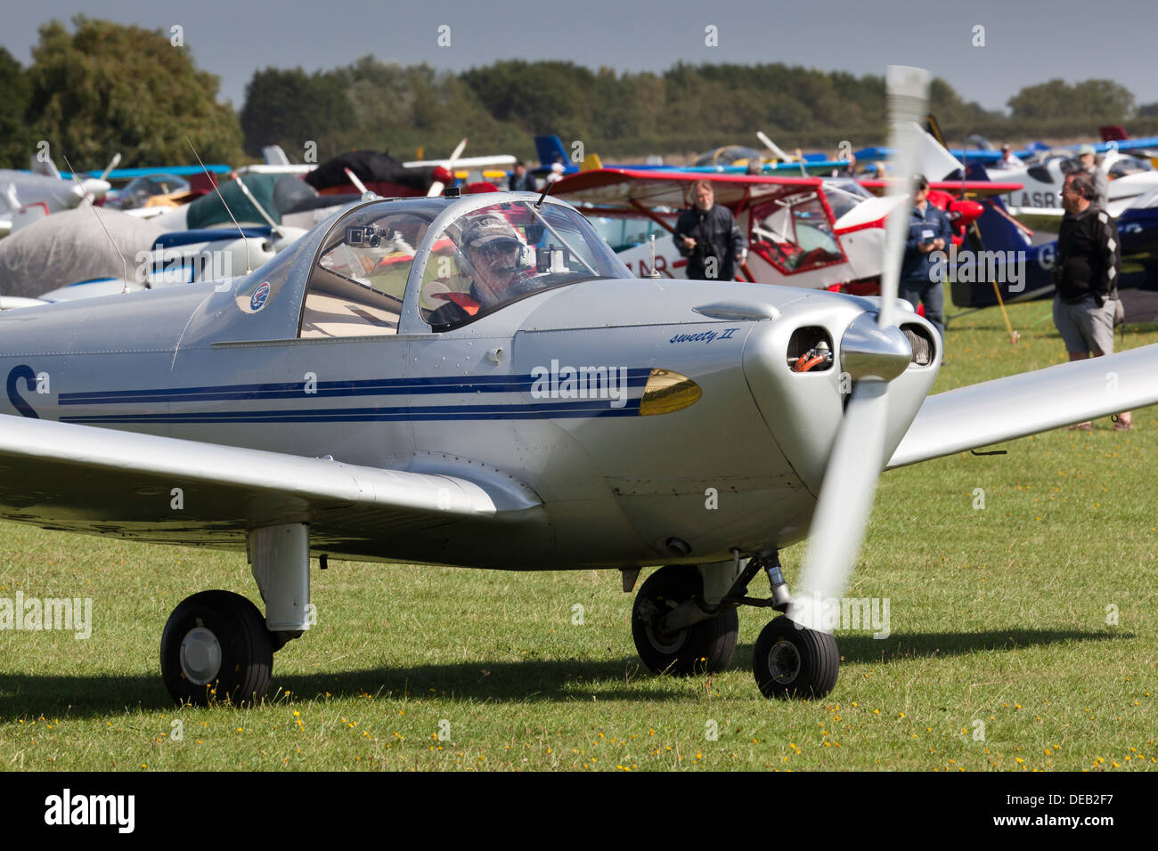 A at the Light Aircraft Association rally at Sywell Stock Photo - Alamy