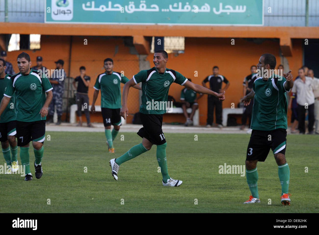 Gaza City, Gaza Strip, Palestinian Territory - Palestinian soccer team ...
