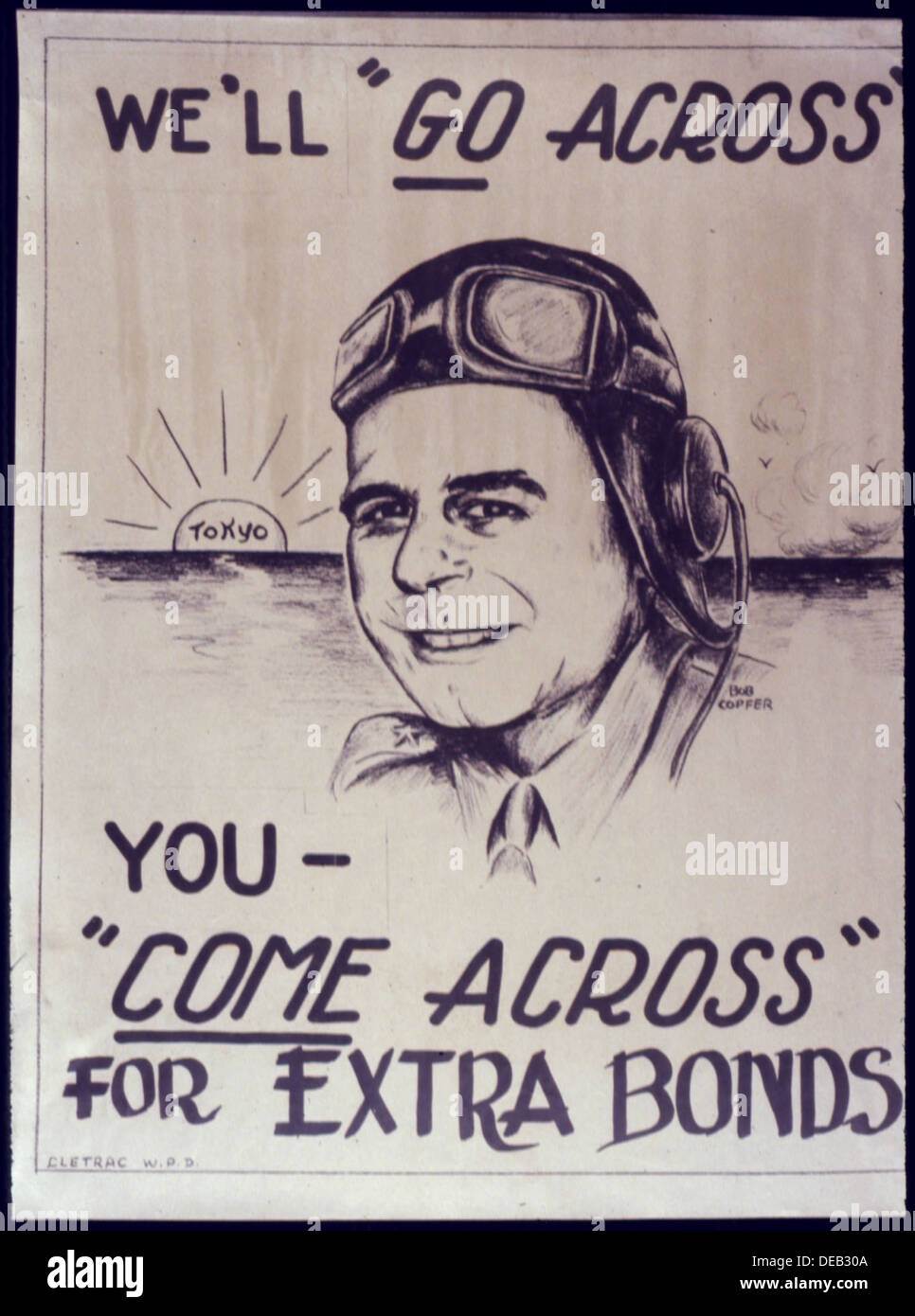 A World War II-era propaganda slogan promoting the purchase of War ...