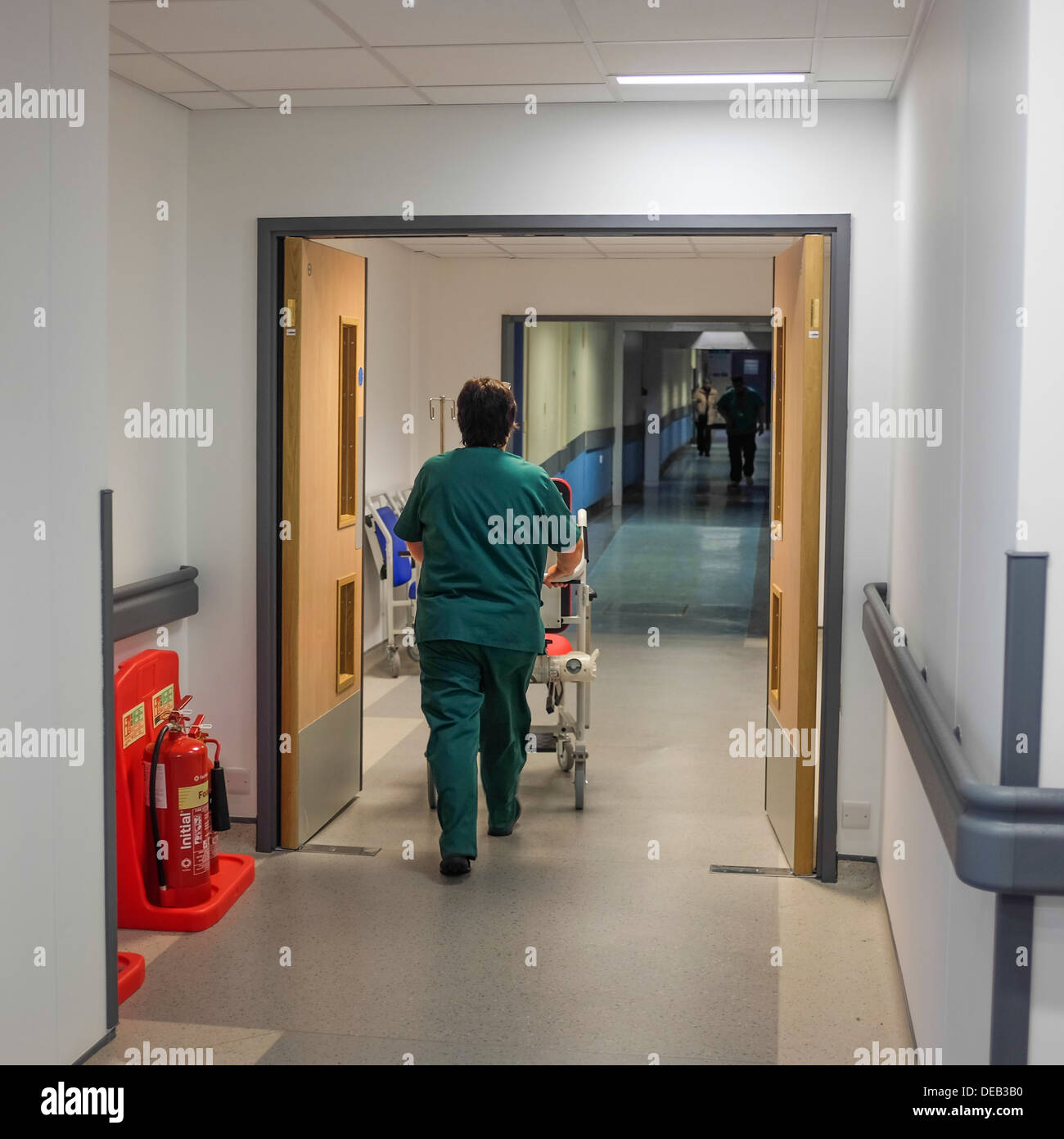 Accident and Emergency department of a NHS national health service ...