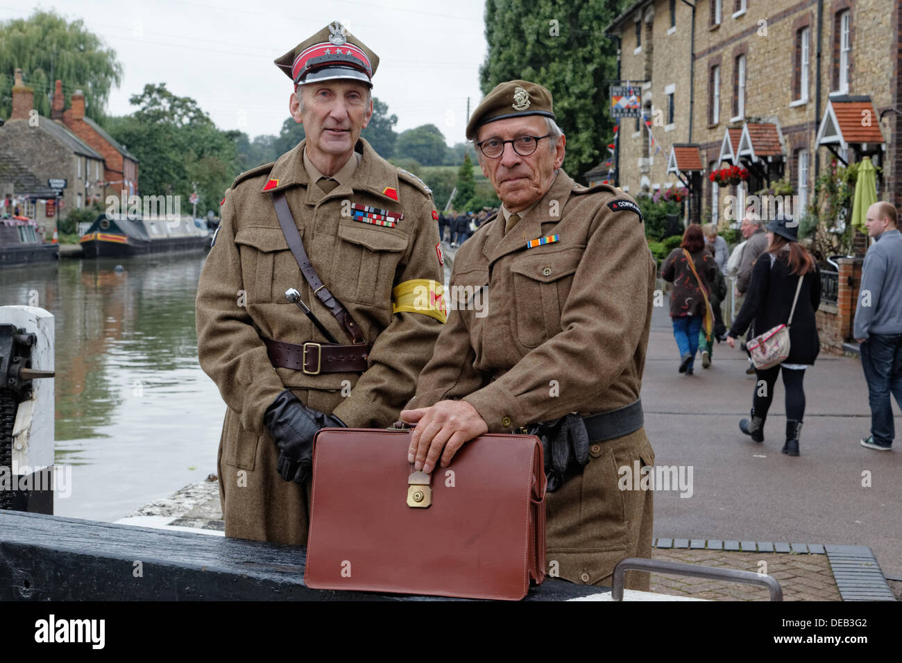 Polish Army Colonel in Rogatywka showing Polish coat of arms (left) and ...