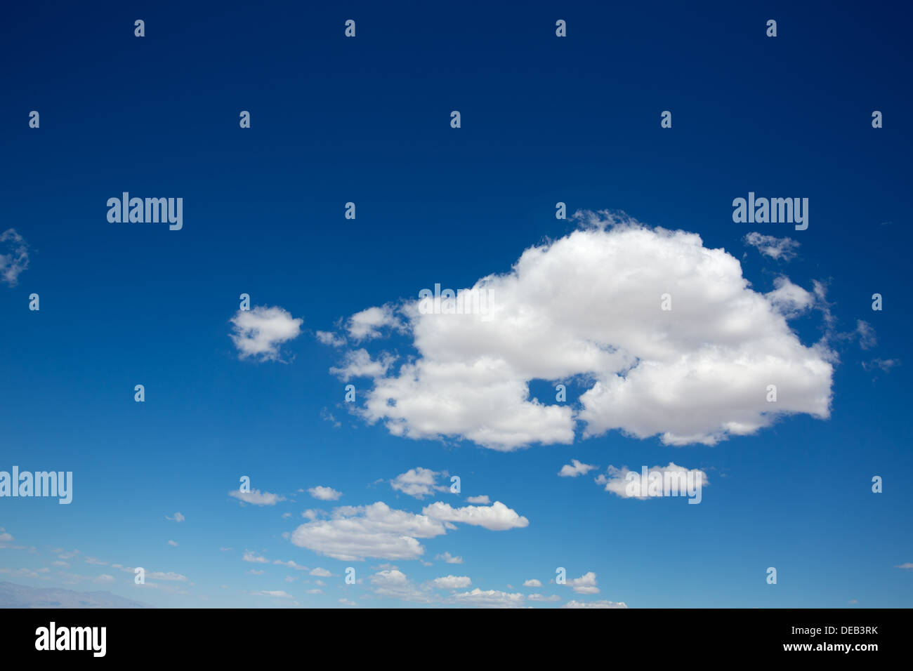 cumulus perfect blue sky with deep blue background Stock Photo - Alamy