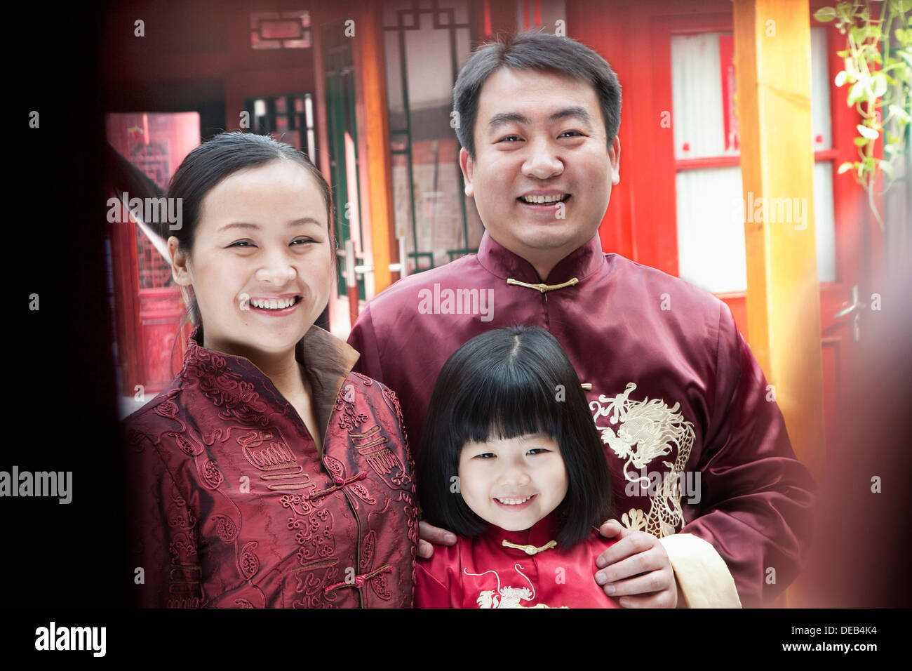 Family Portrait in traditional clothing Stock Photo - Alamy