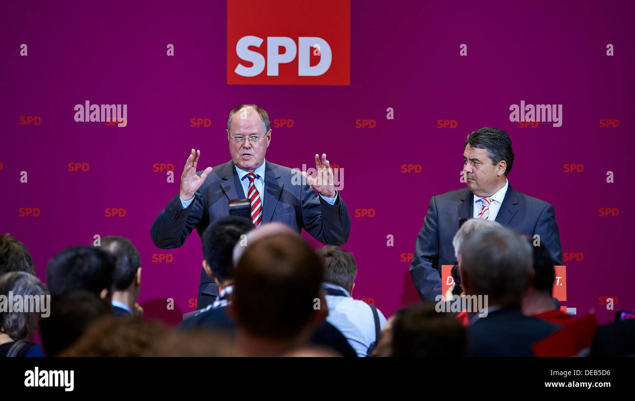 Berlin, Germany. September 15th, 2013. Menbers of the SPD followed the ...