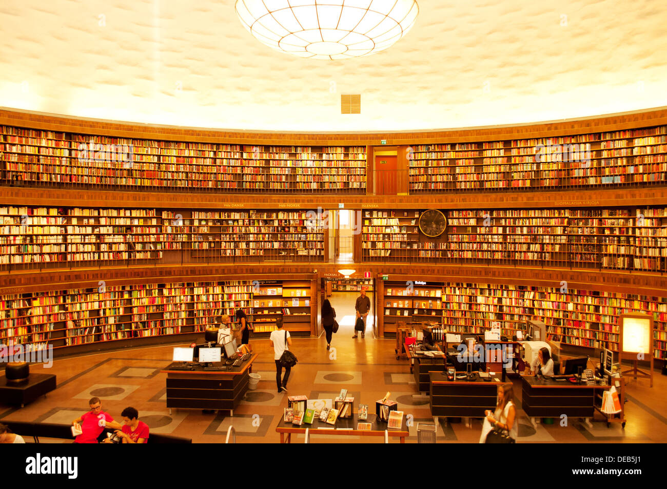 Stockholm public library Stock Photo - Alamy