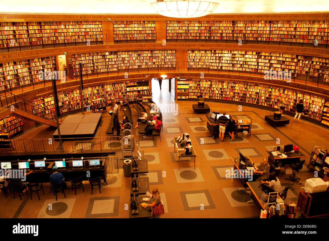 Stockholm public library Stock Photo - Alamy