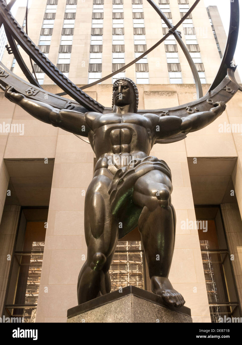 Atlas Holding the Heavens (celestial vault) Statue (armillary sphere)in ...