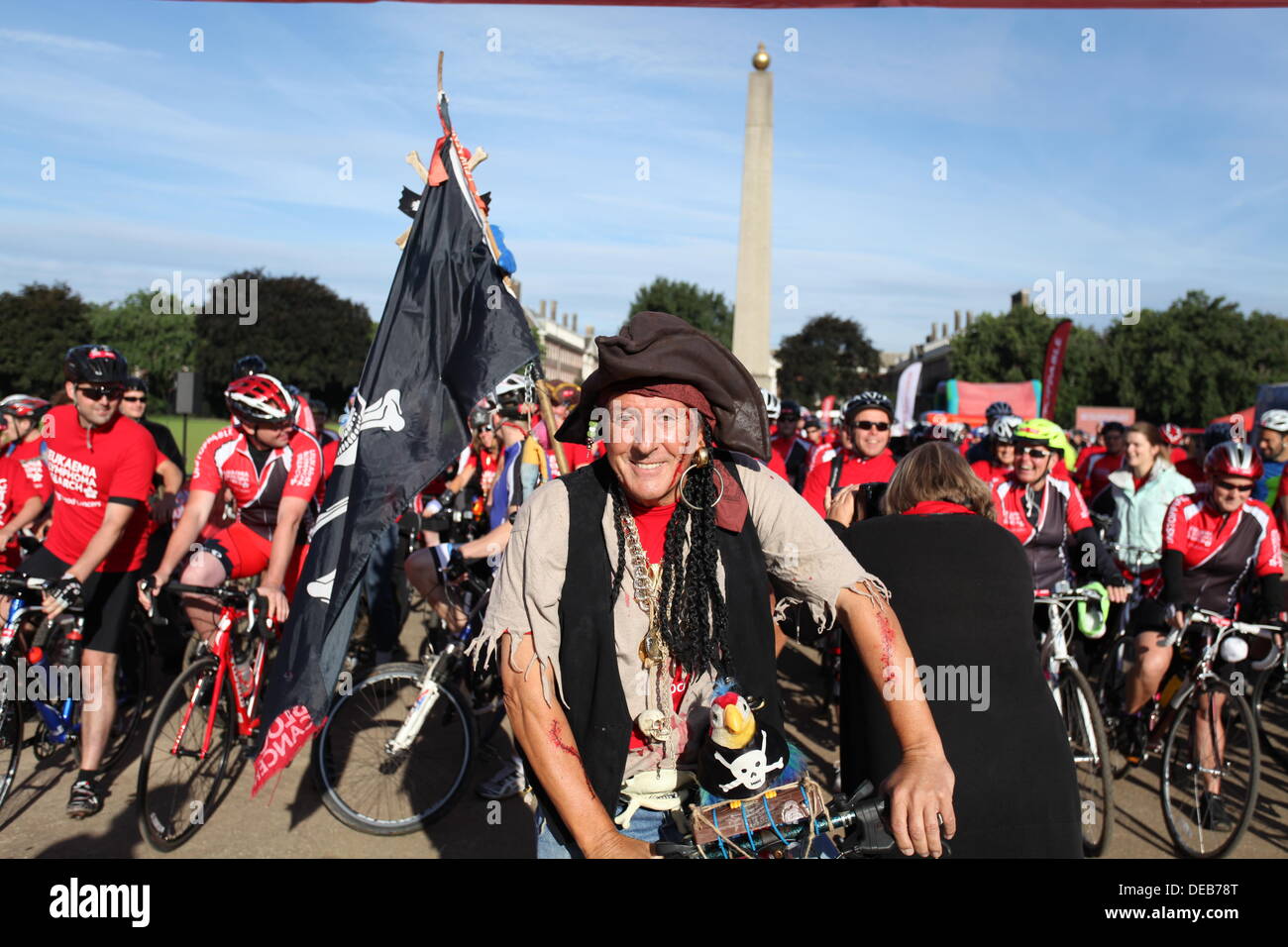 15th September 2013. London Bikeathon, London, UK. Terry Crow, a ...
