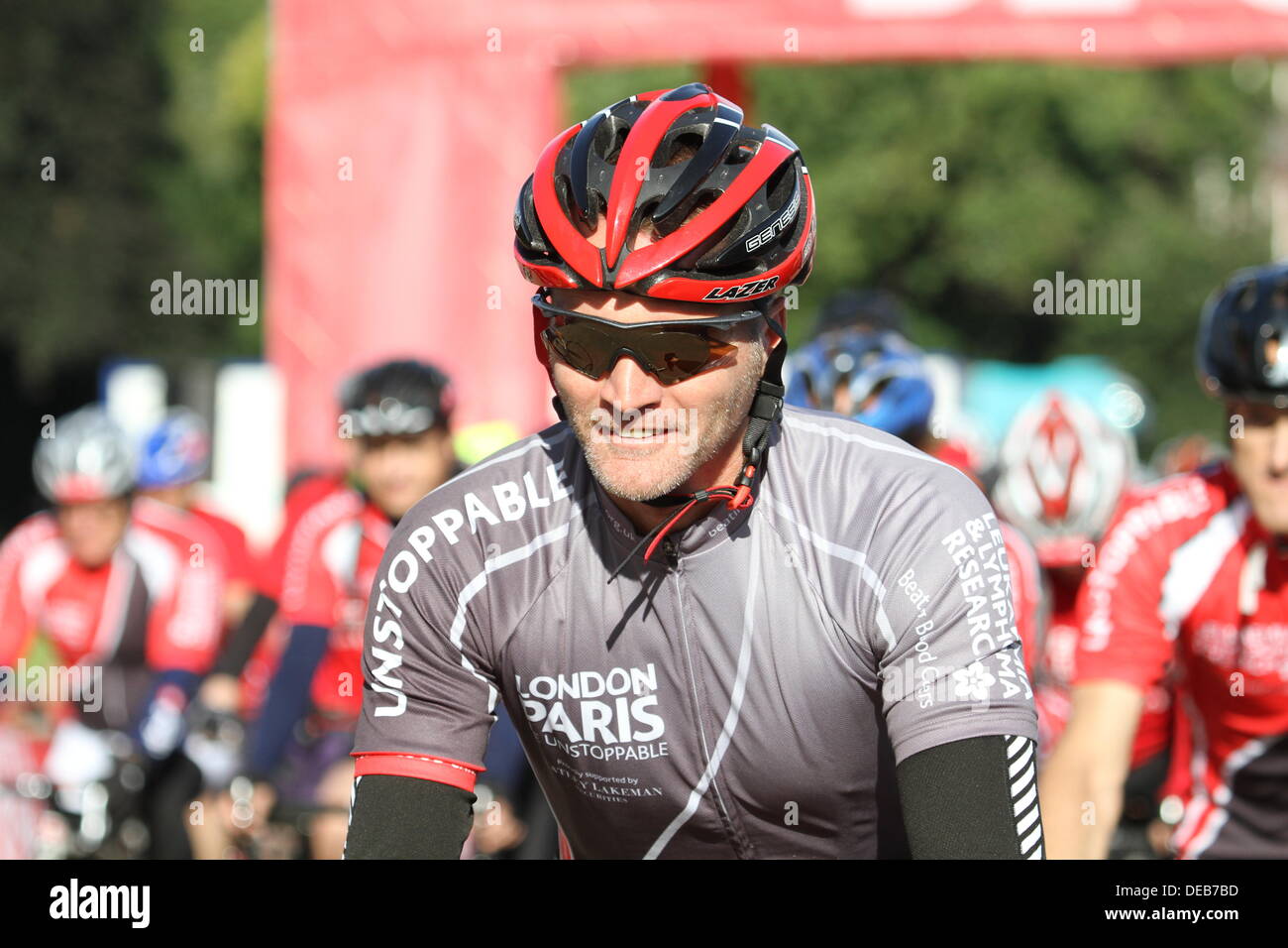15th September 2013. London Bikeathon, London, UK. Ex-footballer, Geoff ...