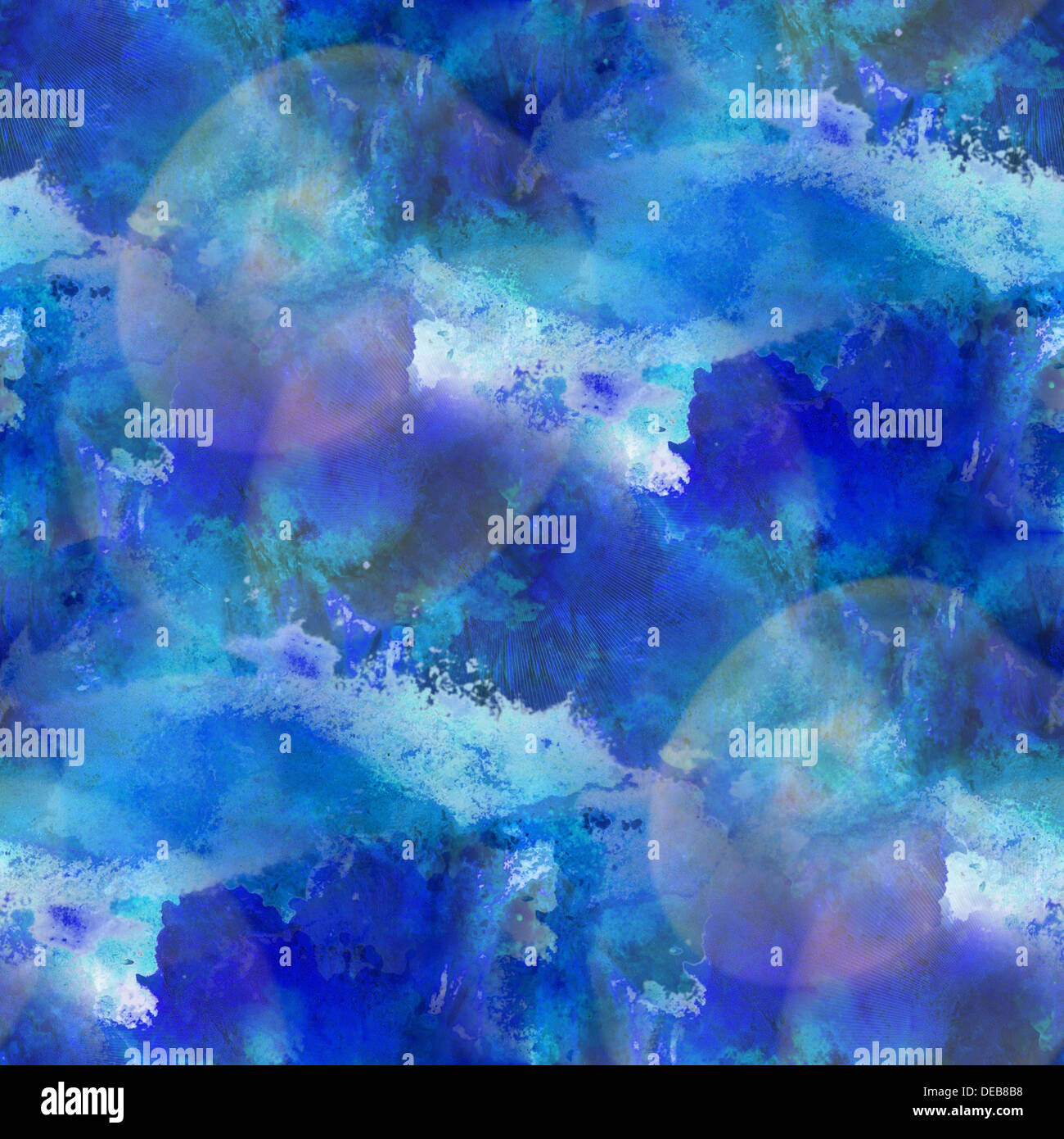 glare from blue paint seamless watercolor texture with spots and ...
