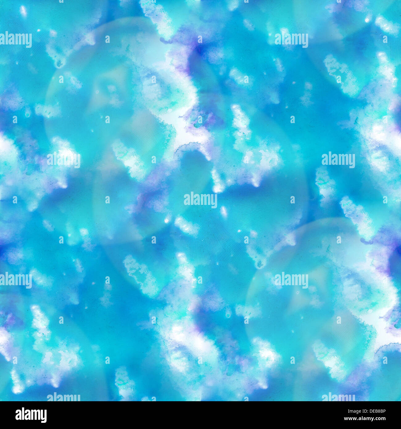 glare from blue paint watercolor seamless texture with spots Stock ...