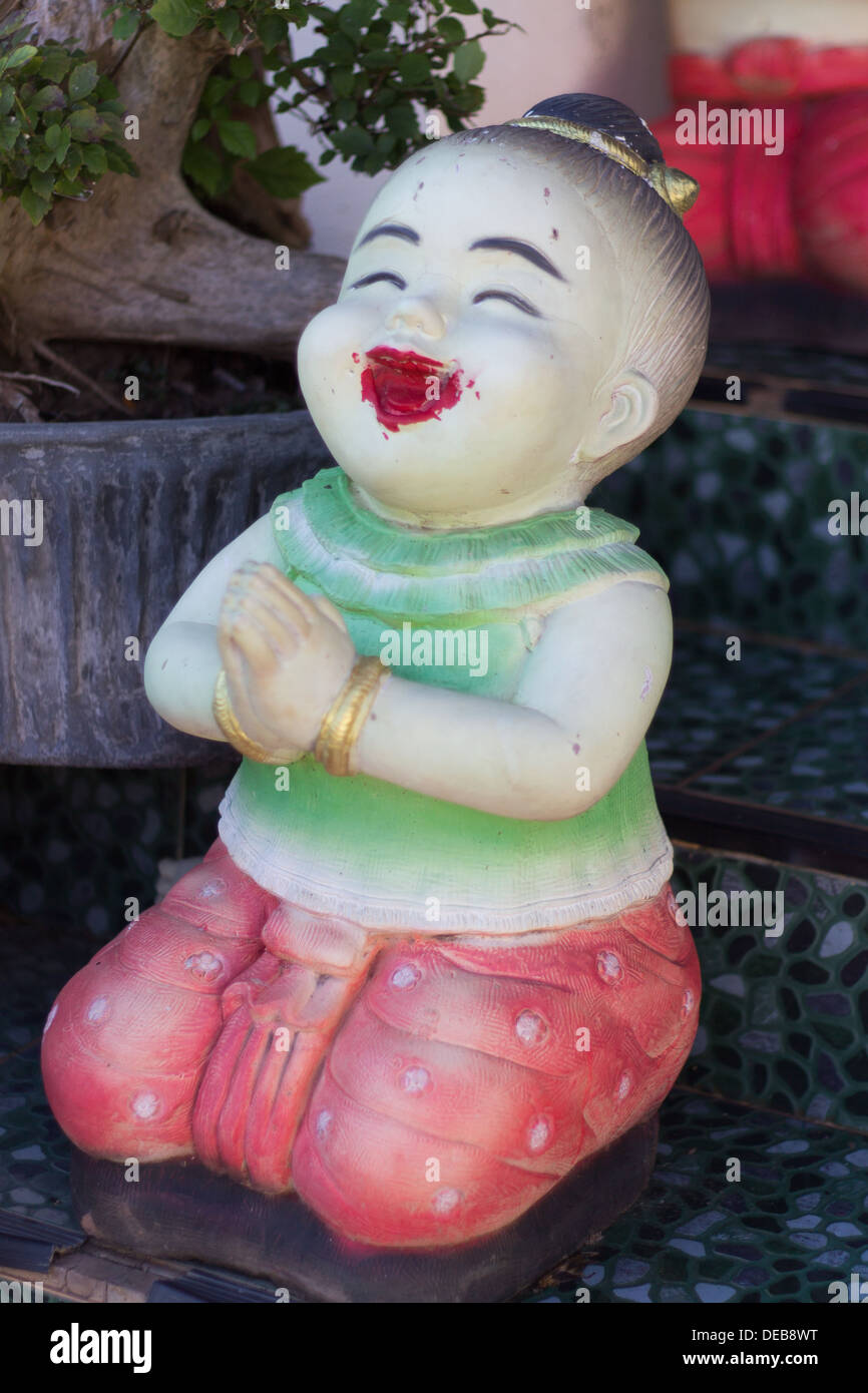 Thai children figure , Clay Thai Art Stock Photo - Alamy