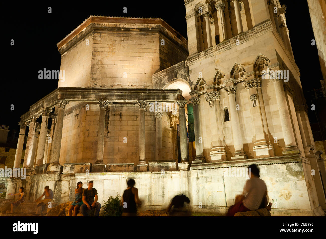 The Peristyle, Split, region of Dalmatia, Croatia, Europe Stock Photo ...