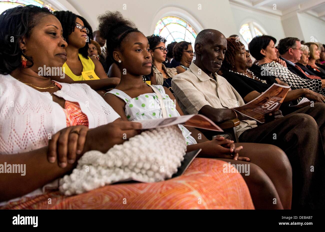 Sept.15, 2013 - Birmingham, Alabama, U.S. - People pack the16th St ...