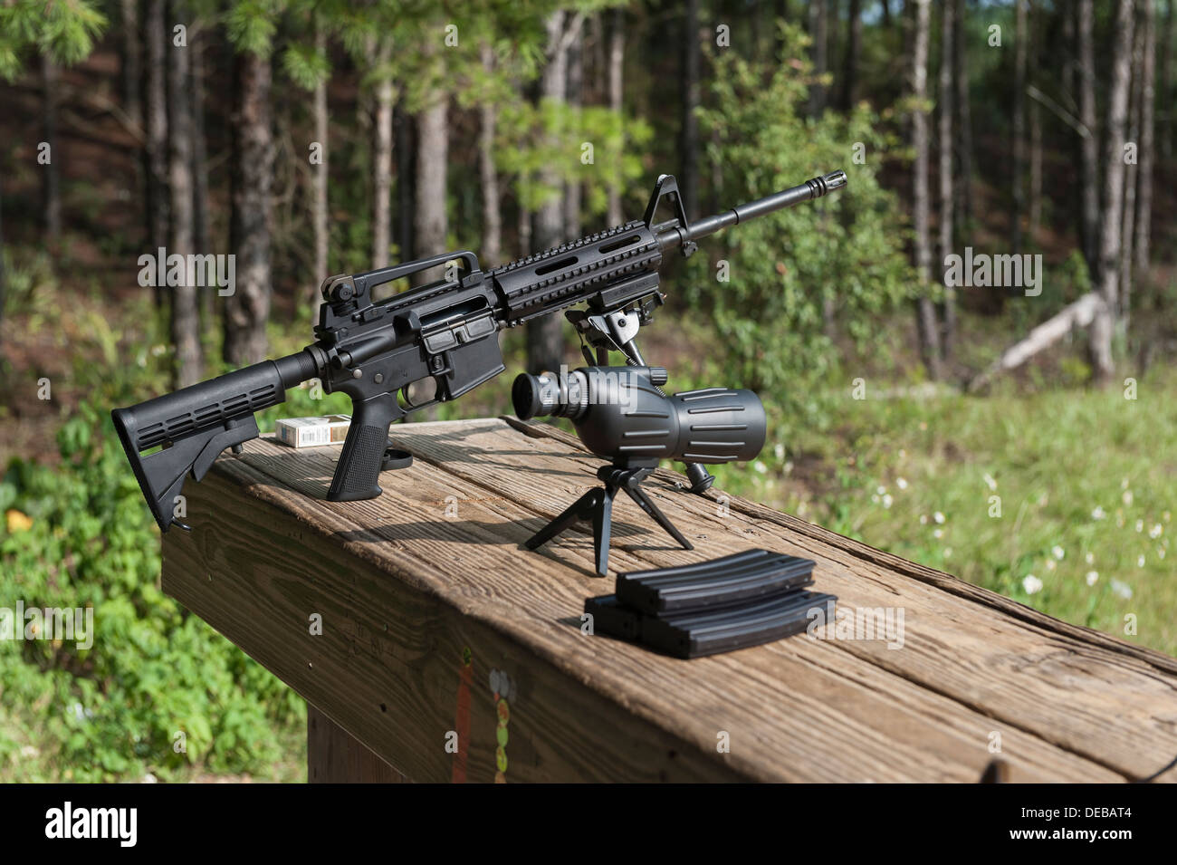 Weapons at the Ocala National Forest Public Shooting Range on State ...