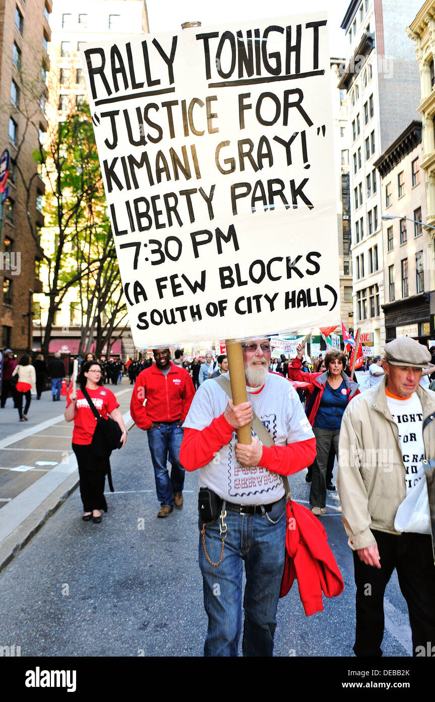 May Day 2013, International Worker’s Day, New York City, Union Square ...