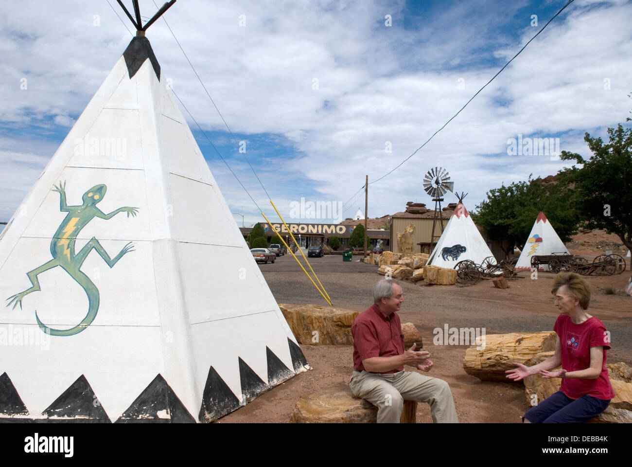 Tee Pee Trading Post Lupton, Arizona, USA Stock Photo - Alamy