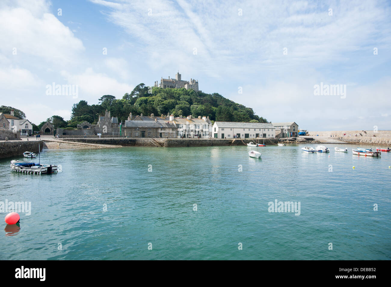 Saint Michael's Mount, island castle on coast of Cornwall Stock Photo ...