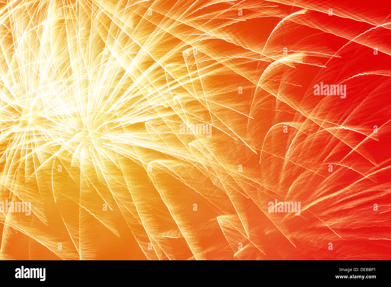 bright New Year fireworks background Stock Photo - Alamy