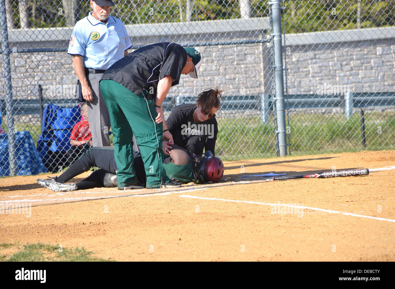 Softball Hit Stock Photos & Softball Hit Stock Images - Alamy