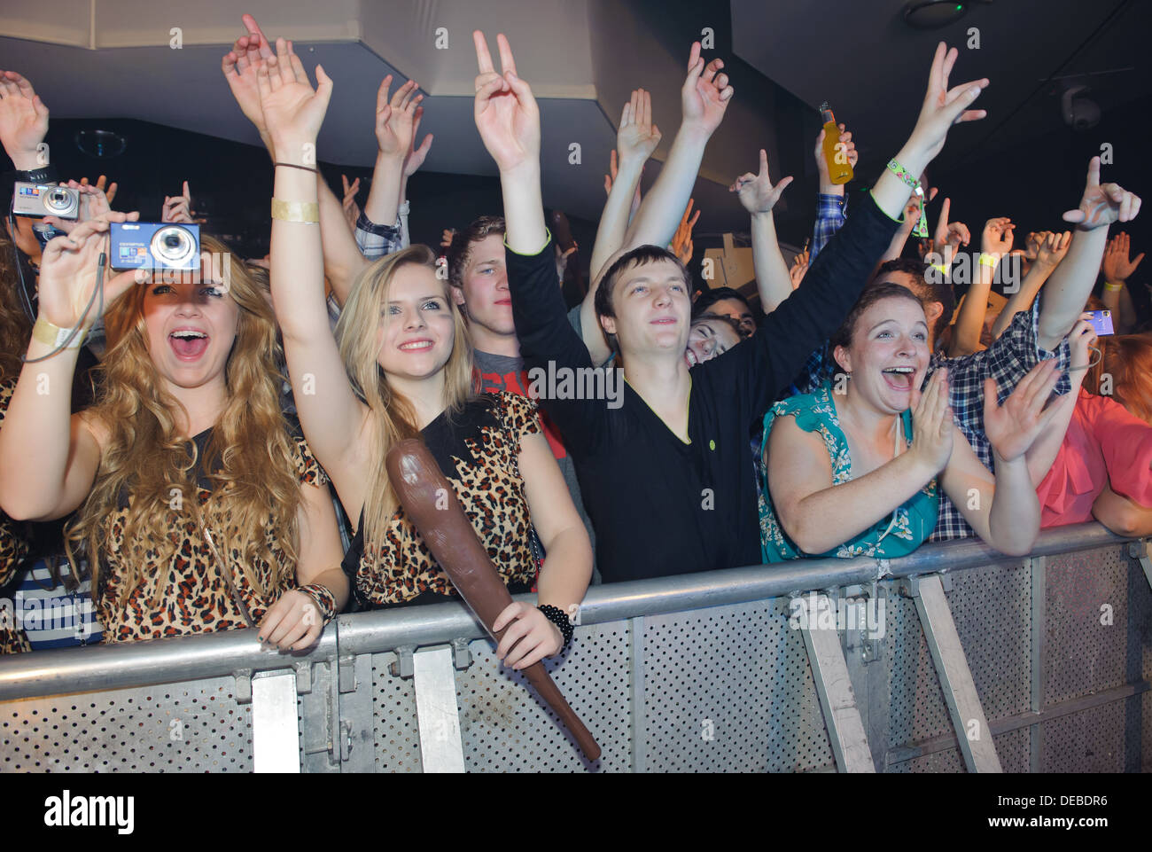 Students in fancy dress at a freshers party at a nightclub in ...