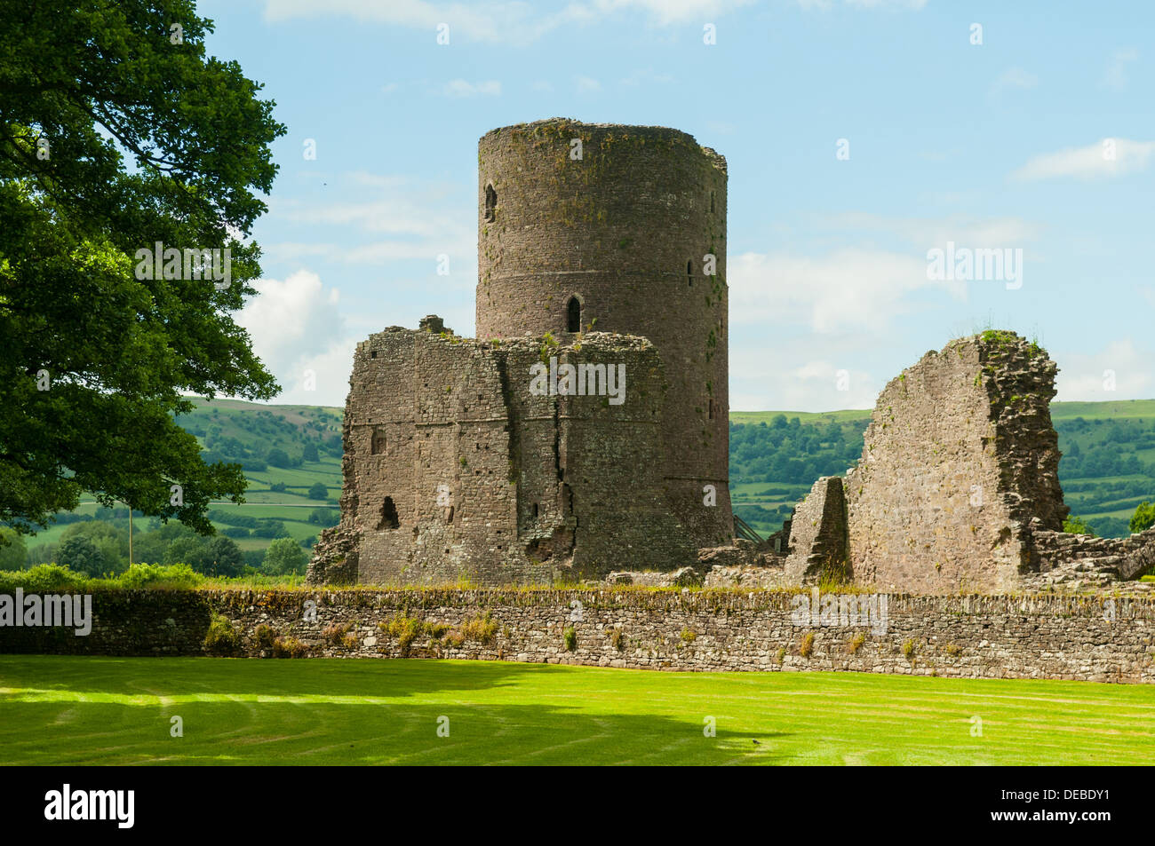 The Tower, Tretower Castle, Tretower, Powys, Wales Stock Photo - Alamy