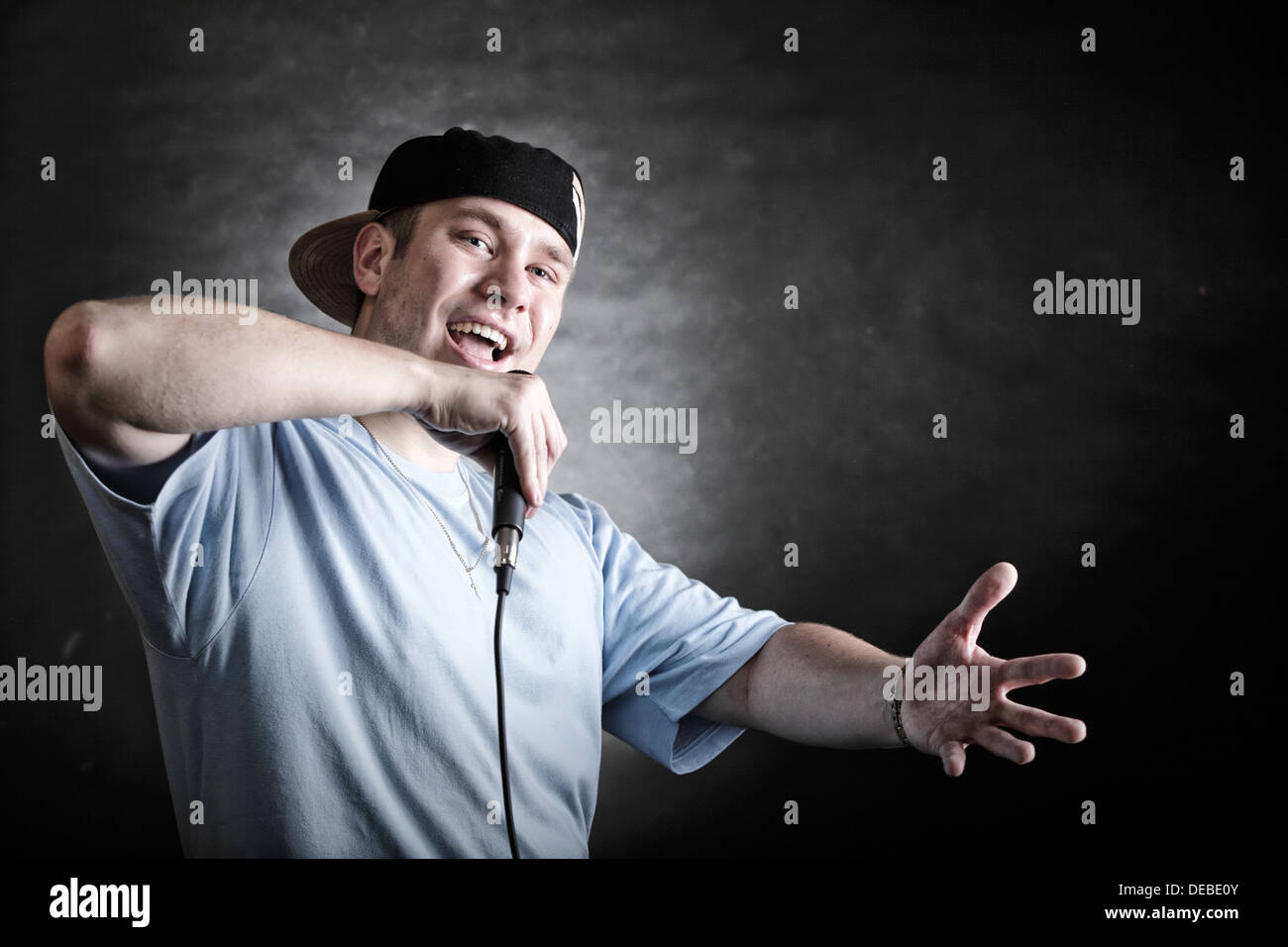 Rap singer. Hip hop music Stock Photo - Alamy