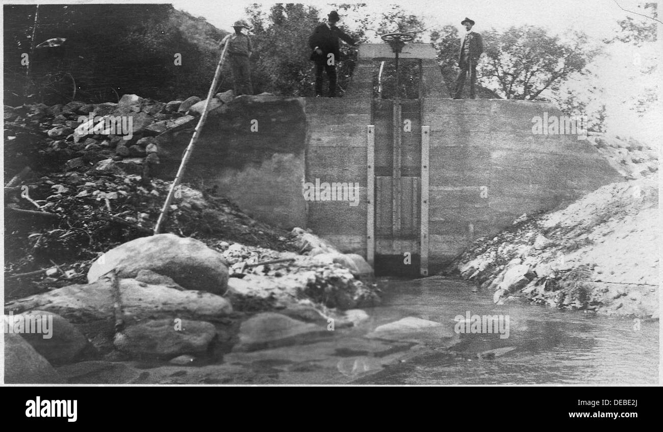 The Headgates Pala Ditch on the Pala Reservation, California, is an ...