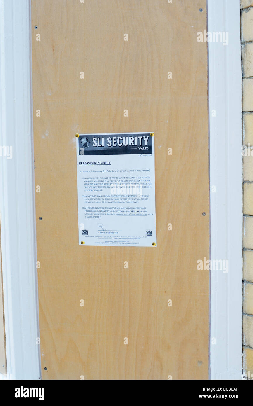 Reposession notice hi-res stock photography and images - Alamy