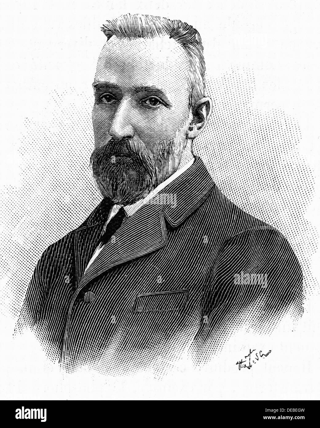 Portrait of pierre curie Black and White Stock Photos & Images - Alamy