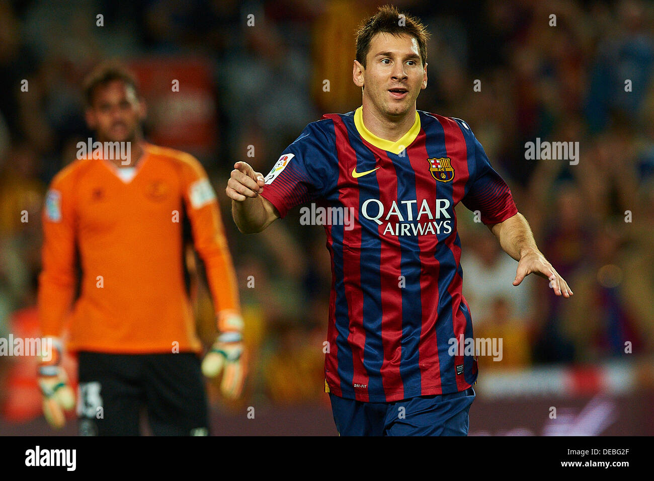Barcelona, Spain. 19th Sep, 2013. Lionel Messi (FC Barcelona ...